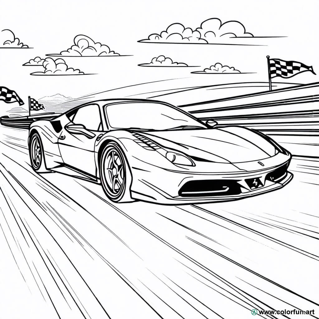 Kreatives Ausmalbild von Ferrari Kostenloser Download oder Ausdruck ...
