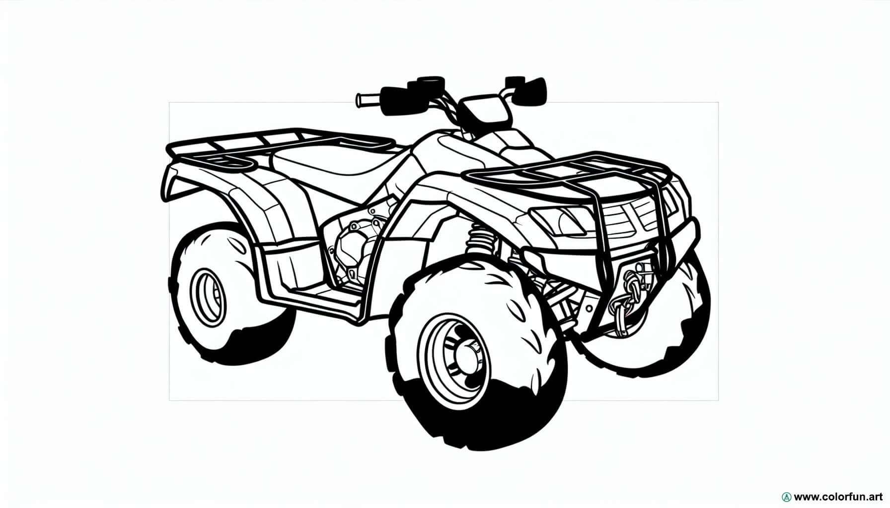 Ausmalbild eines schnellen Quads Kostenloser Download oder Ausdruck ...