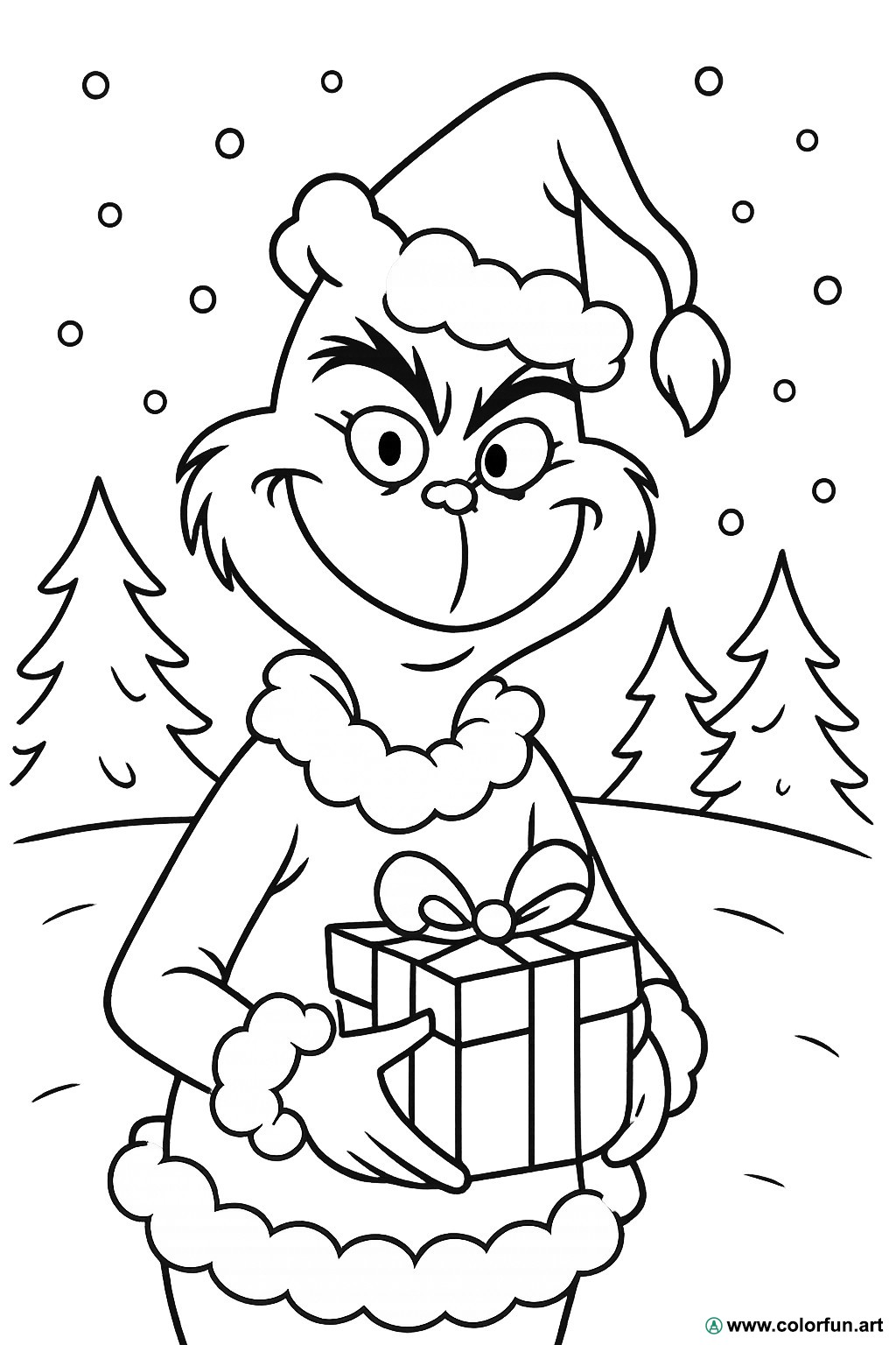 Ausmalbild des Grinch für Kinder Kostenloser Download oder Ausdruck ...